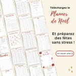 Le planning pour préparer Noël - Bee Organisée